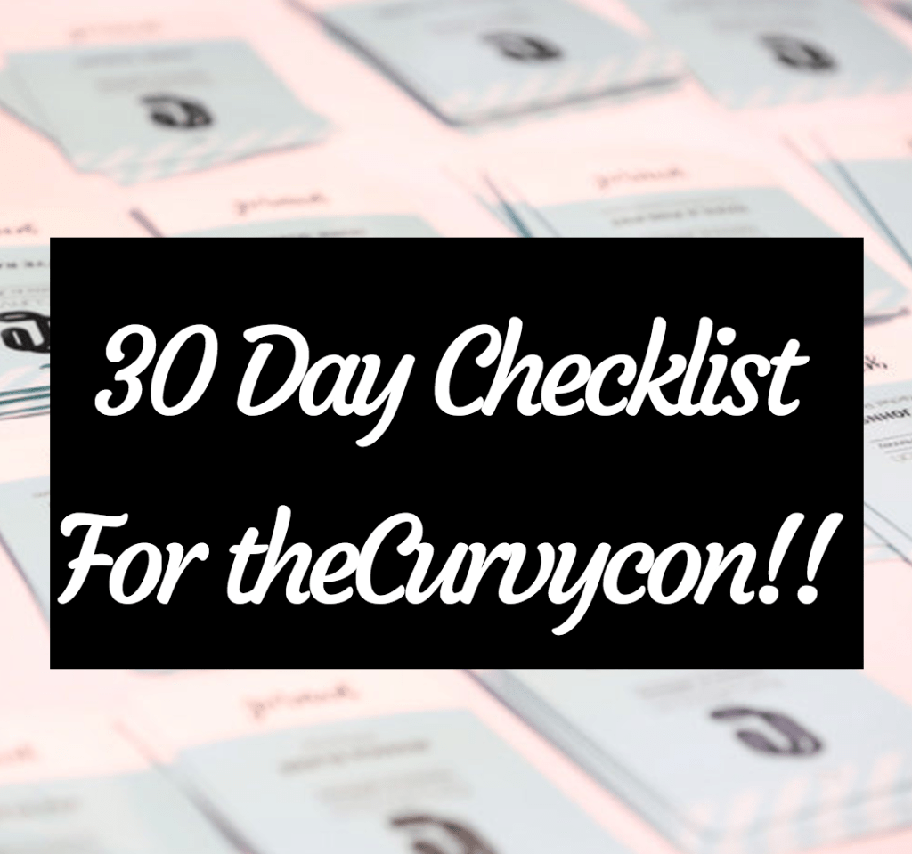 30 day checklist – thefatgirloffashion.com 💋 Plus Size Fashion + Beauty ...